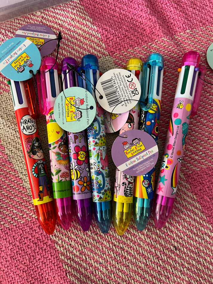 Rachel Ellen 6 Colour Ballpoint Pen – The Retail Nurse